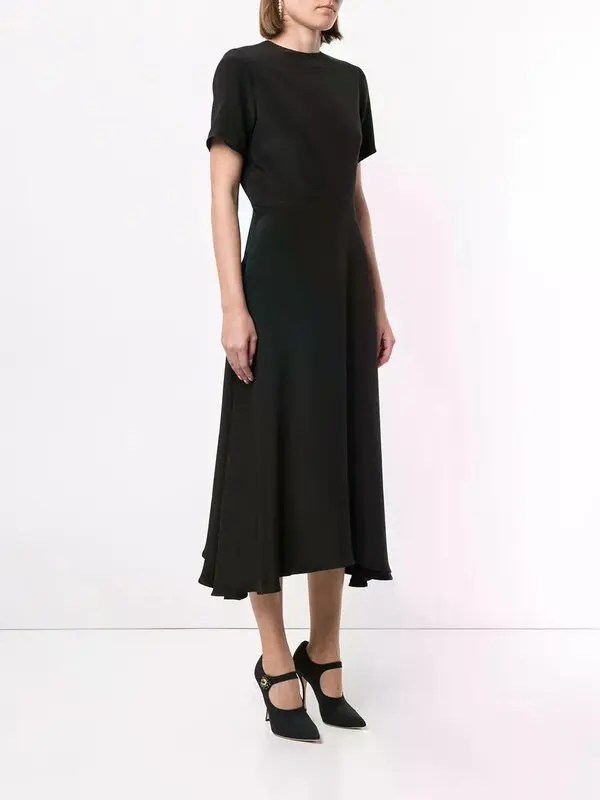 MACGRAW Bow-fastened Midi Dress - Black