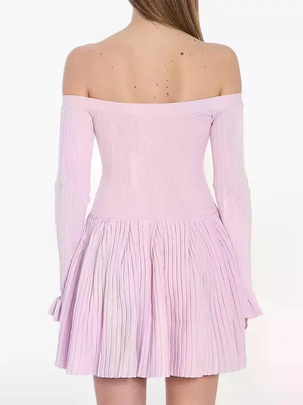 SELF-PORTRAIT Ribbed Mini Dress
