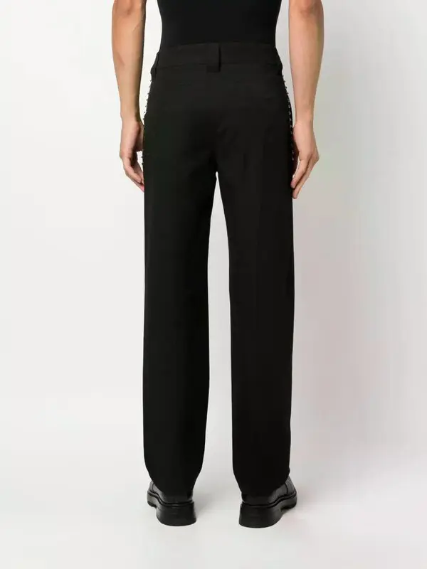 Valentino Garavani Rockstud Embellished Tailored Trousers