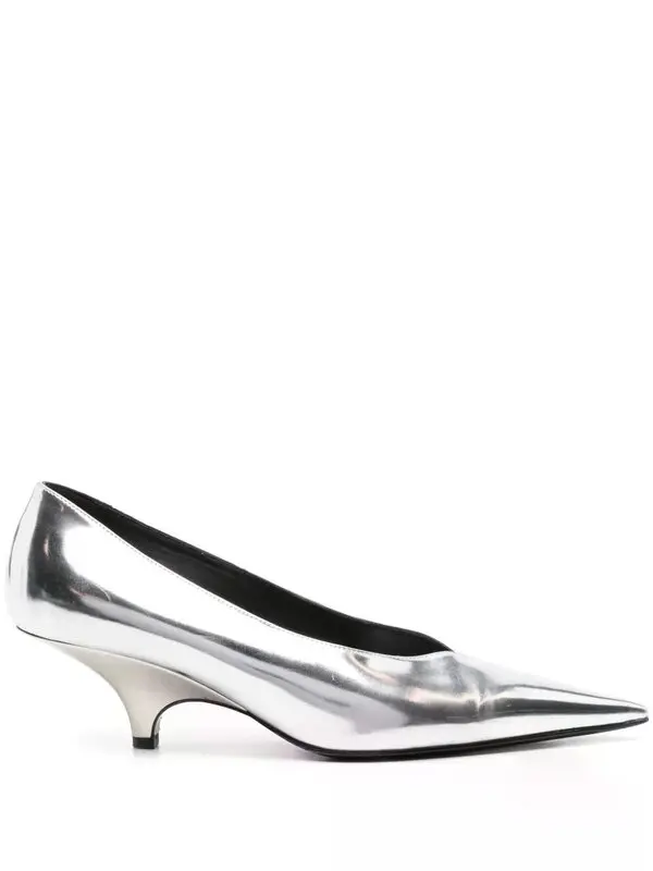 TOTEME 55mm Metallic-finish Pumps