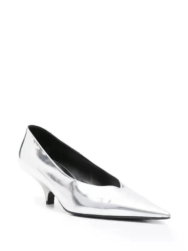 TOTEME 55mm Metallic-finish Pumps