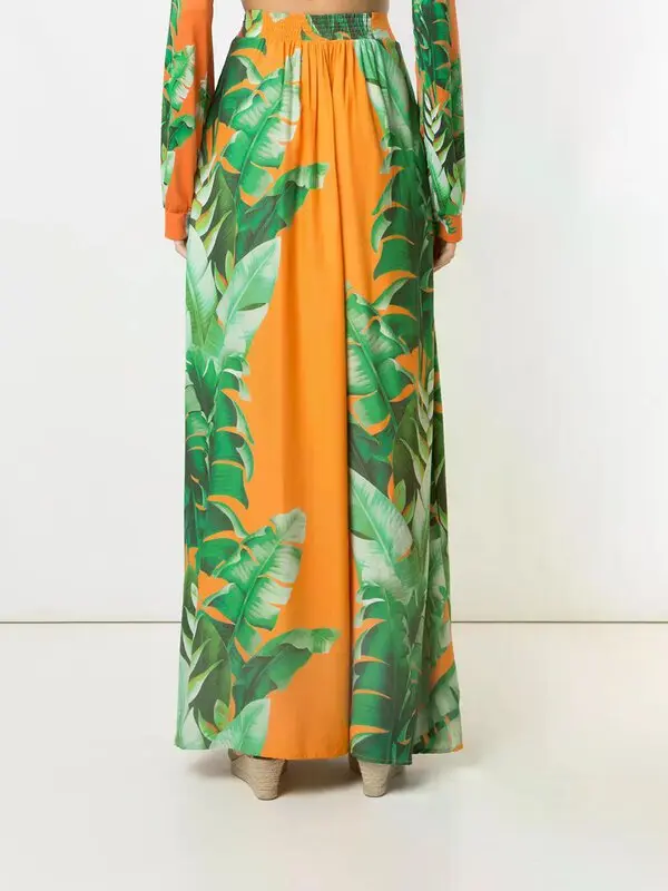 AMIR SLAMA Printed Maxi Skirt
