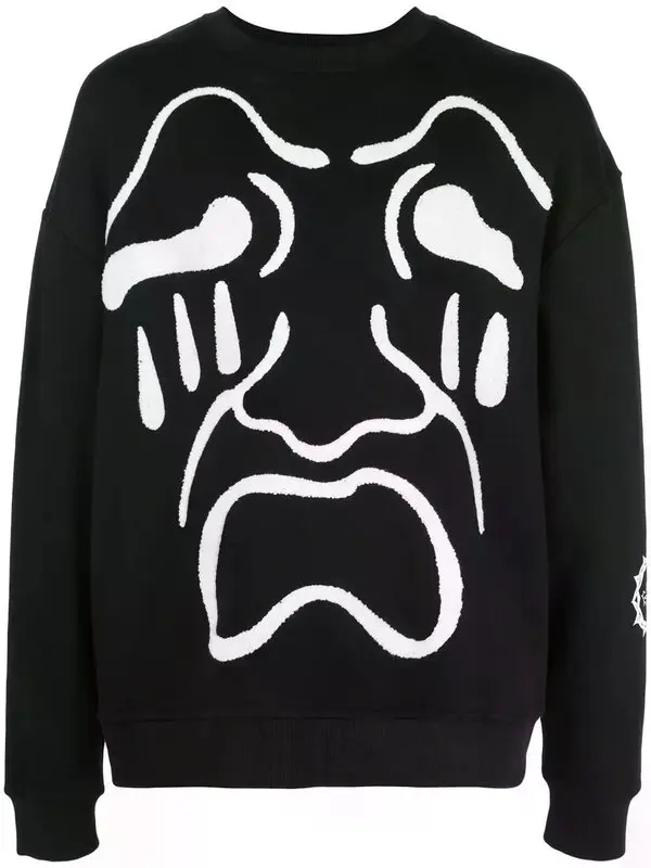 HACULLA. Scream Sweatshirt - Black