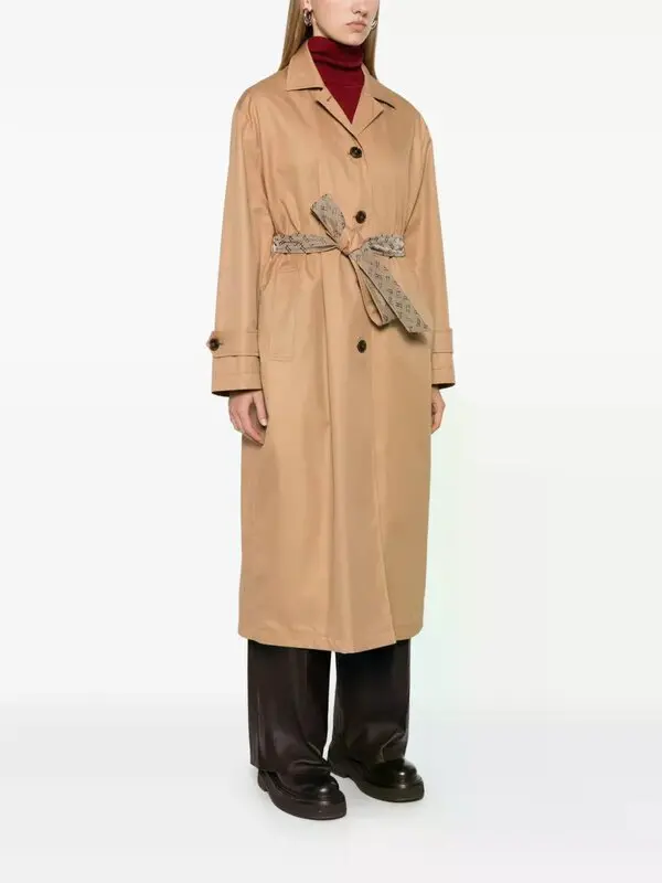 Herno Belted Gabardine Trench Coat