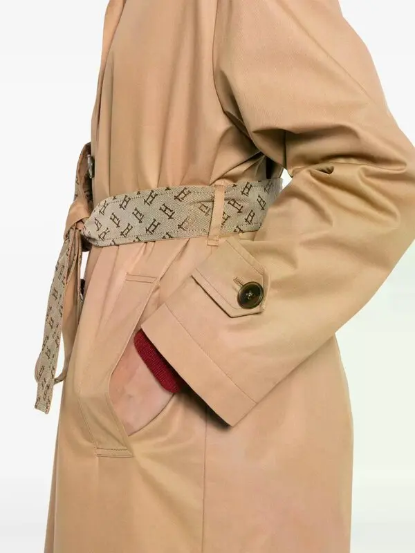Herno Belted Gabardine Trench Coat