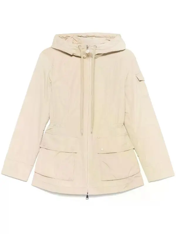 Moncler Leandro Hooded Parka - Neutrals