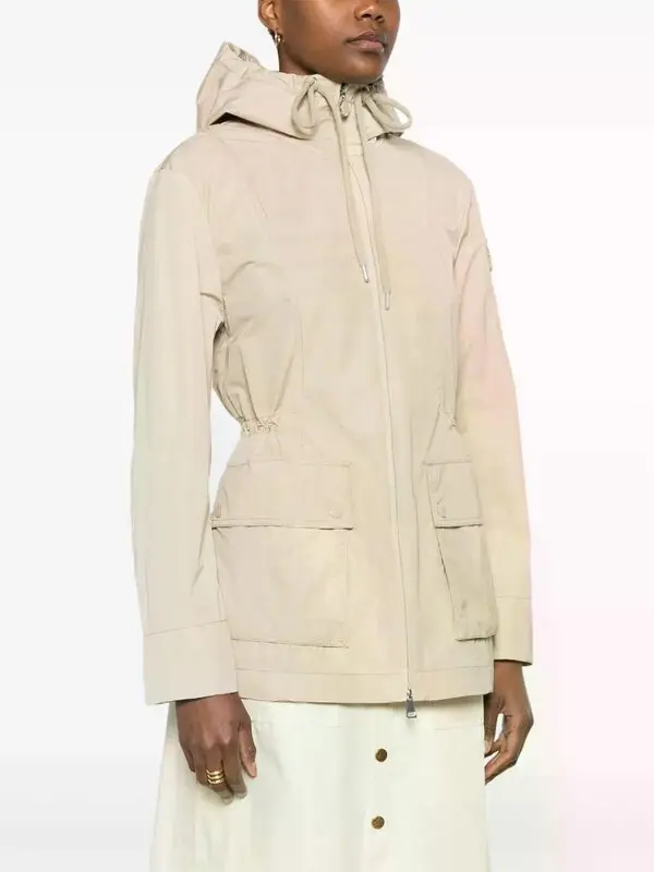 Moncler Leandro Hooded Parka - Neutrals