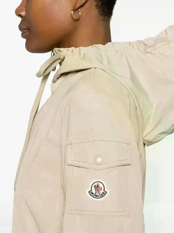 Moncler Leandro Hooded Parka - Neutrals