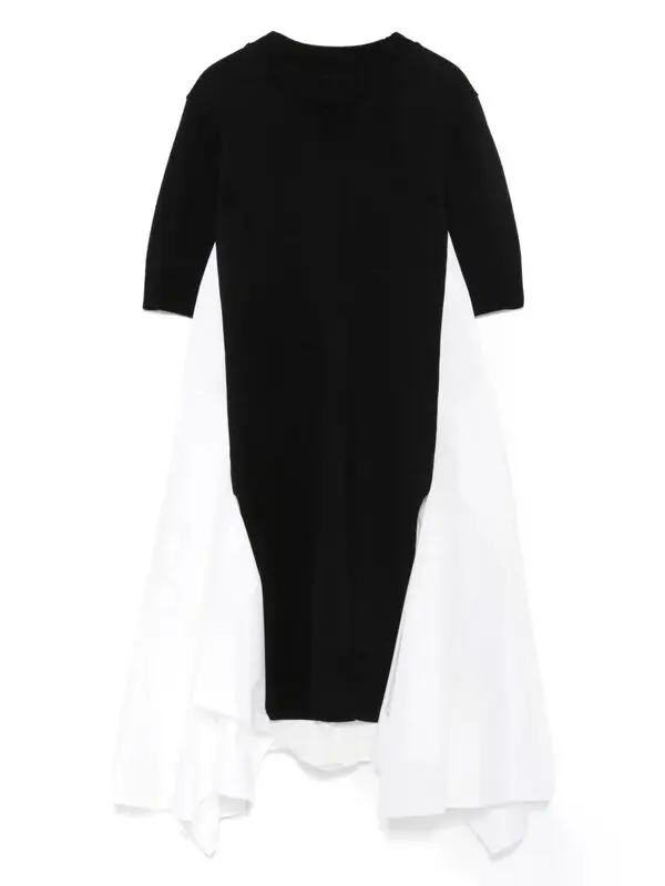 Sacai Poplin Dress - Black