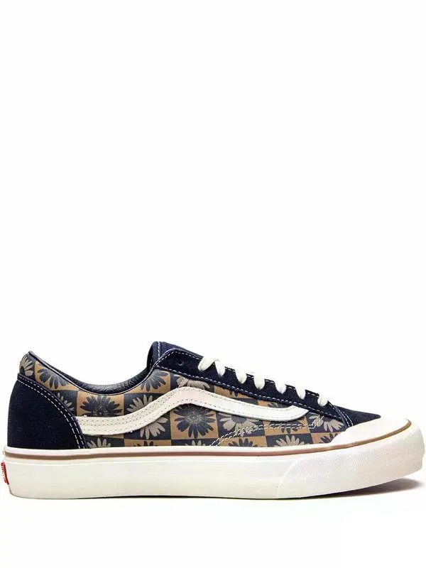 VANS Style 36 Surf Daisy Checkerboard Sneakers - Black