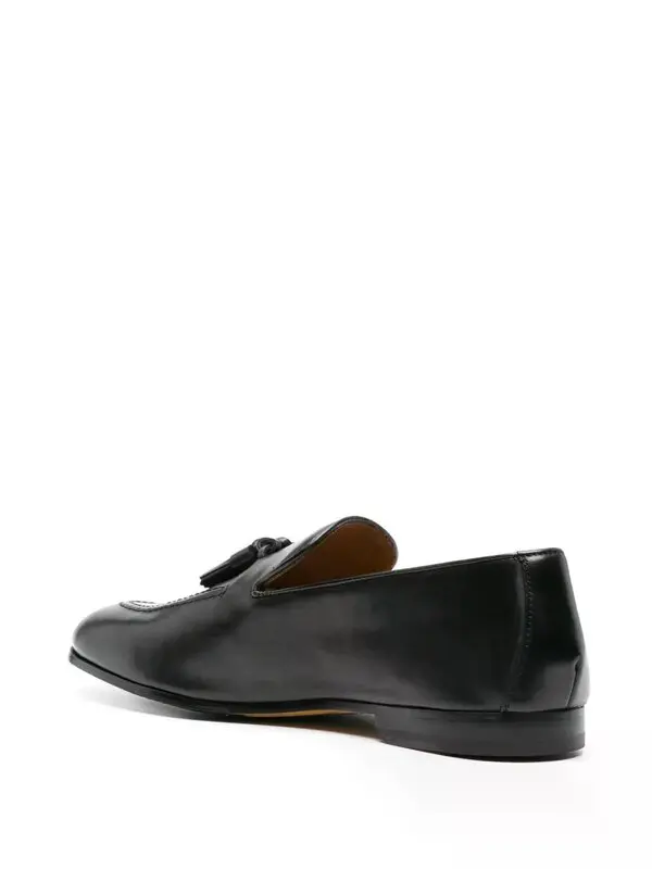 DOUCAL'S Tassel-detail Leather Loafers - Black