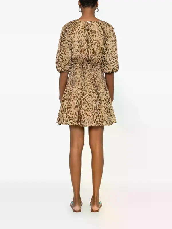 Liu Jo Leopard-print V-neck Mini Dress