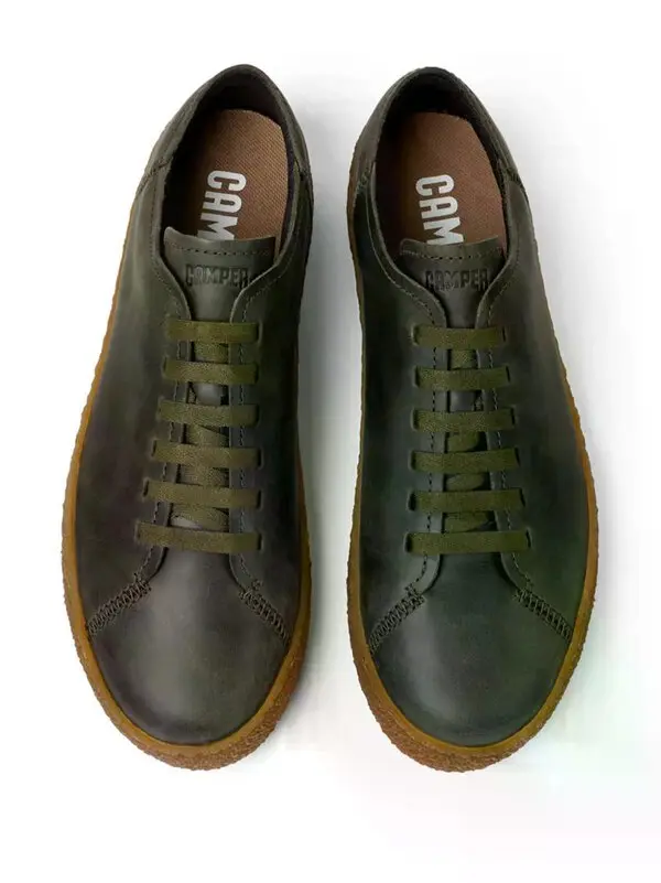 Camper Peu Terreno Nubuck Leather Sneakers - Green