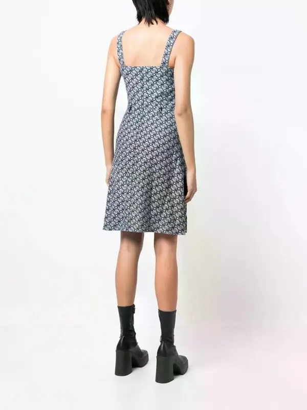 Stella McCartney Jacquard-logo Denim Dress