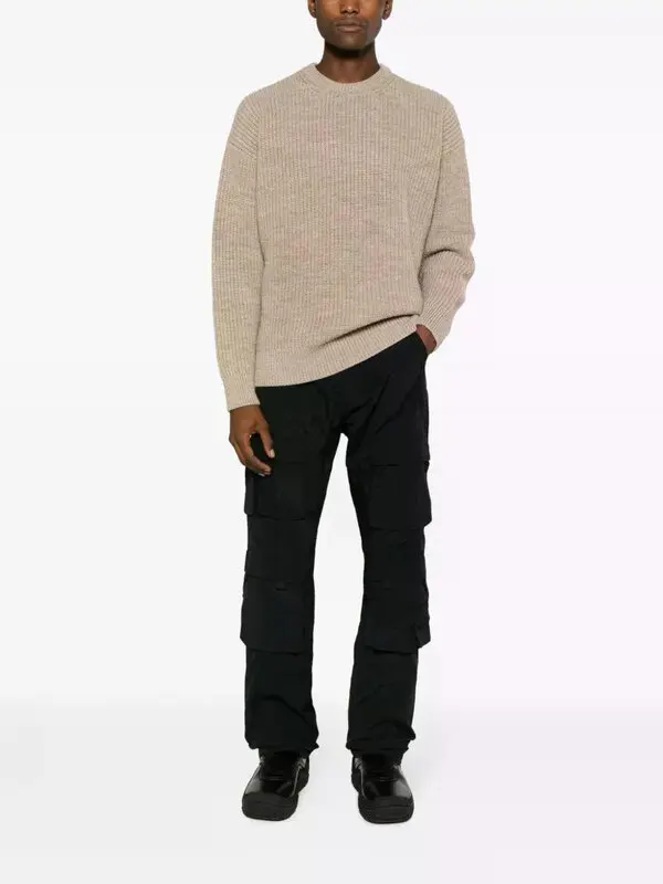 MARINE SERRE Ribbed-knit Wool Jumper