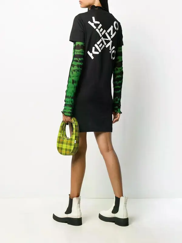 Kenzo Logo Print T-shirt Dress