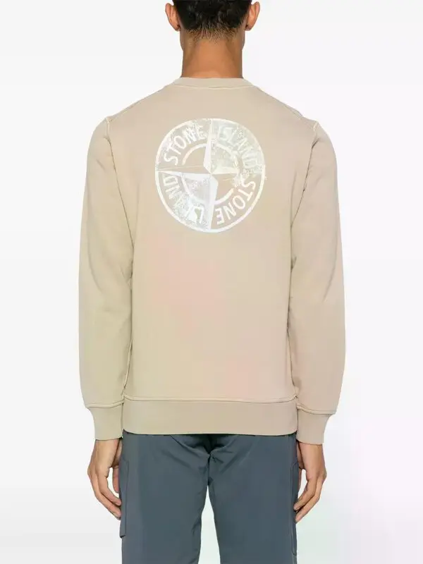 Stone Island Logo-print Sweatshirt - Neutrals