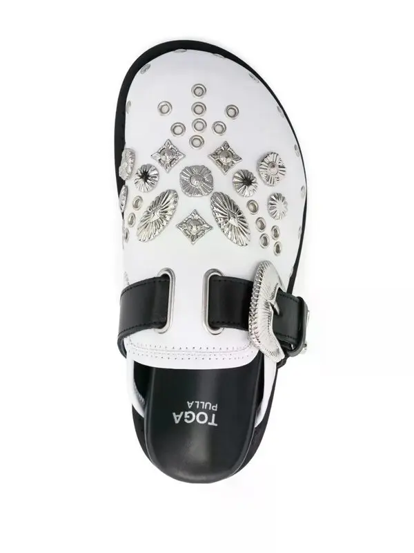 Toga Metal-eyelet Mules