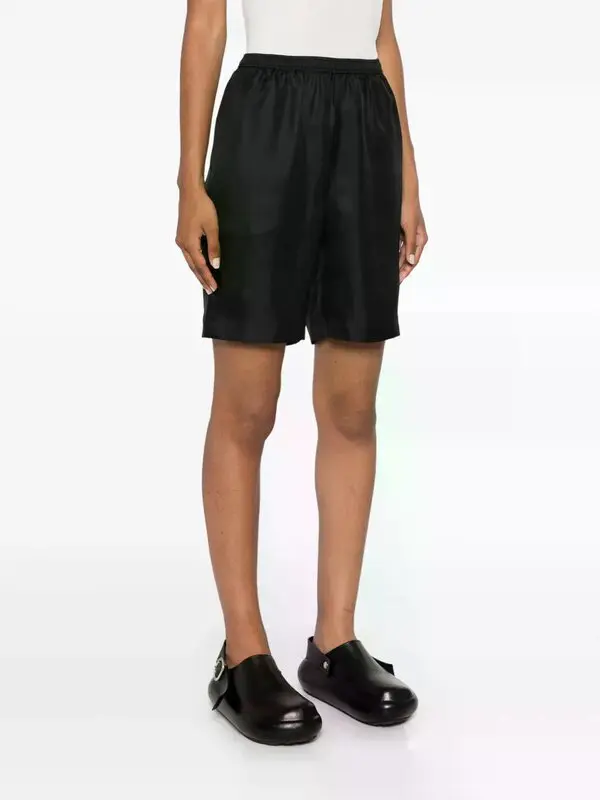 Loulou De Saison Zinia Elasticated-waist Twill Shorts