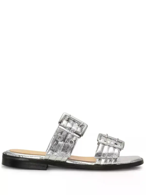 GANNI Strap Buckle Slides