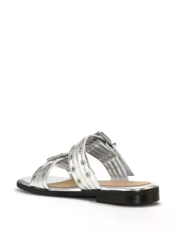 GANNI Strap Buckle Slides