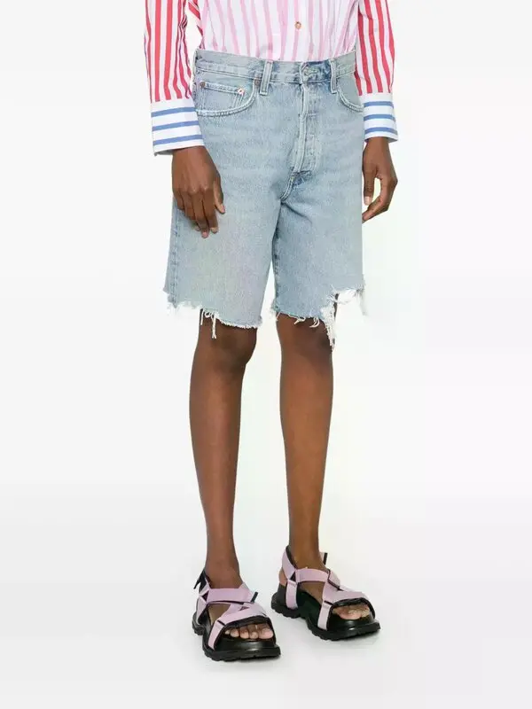 AGOLDE Indra Denim Shorts - Blue