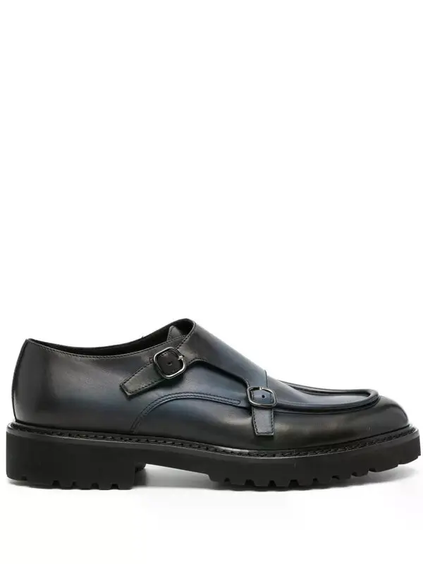 DOUCAL'S Double-buckle Monk Shoes