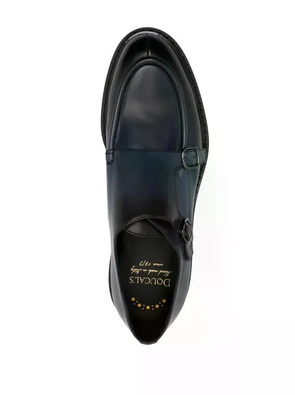 DOUCAL'S Double-buckle Monk Shoes