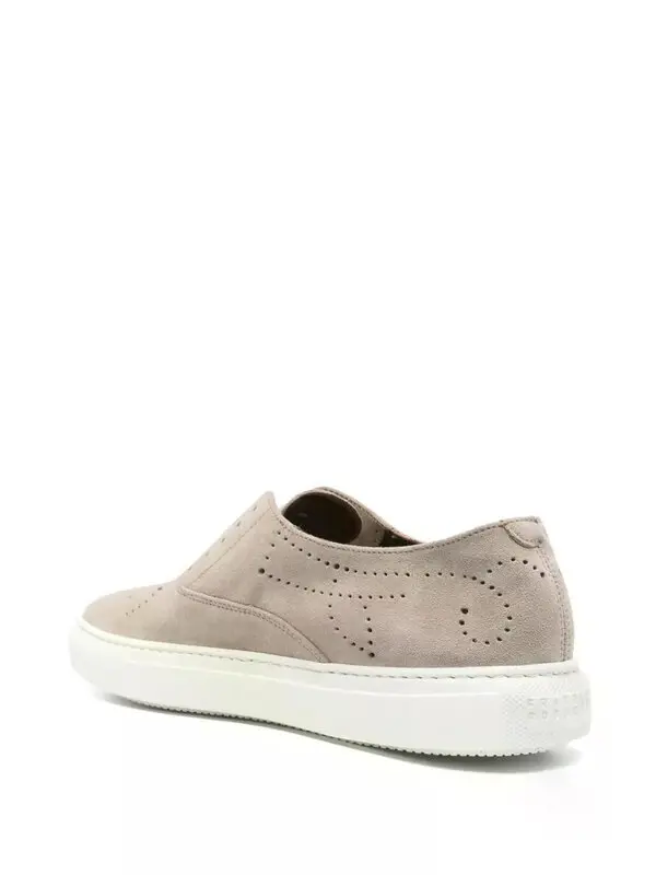 Fratelli Rossetti Perforated Suede Loafers