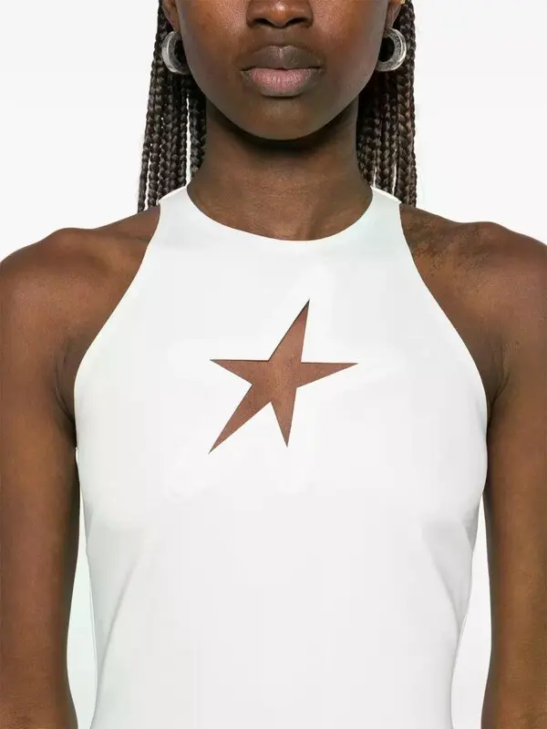 MUGLER Star-motif Tank Top