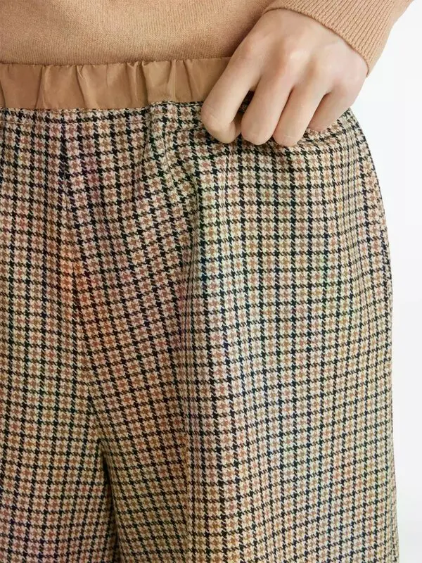 PATOU Houndstooth Longline Shorts