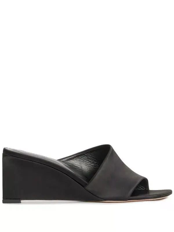 Fabiana Filippi Satin Wedge Sandals