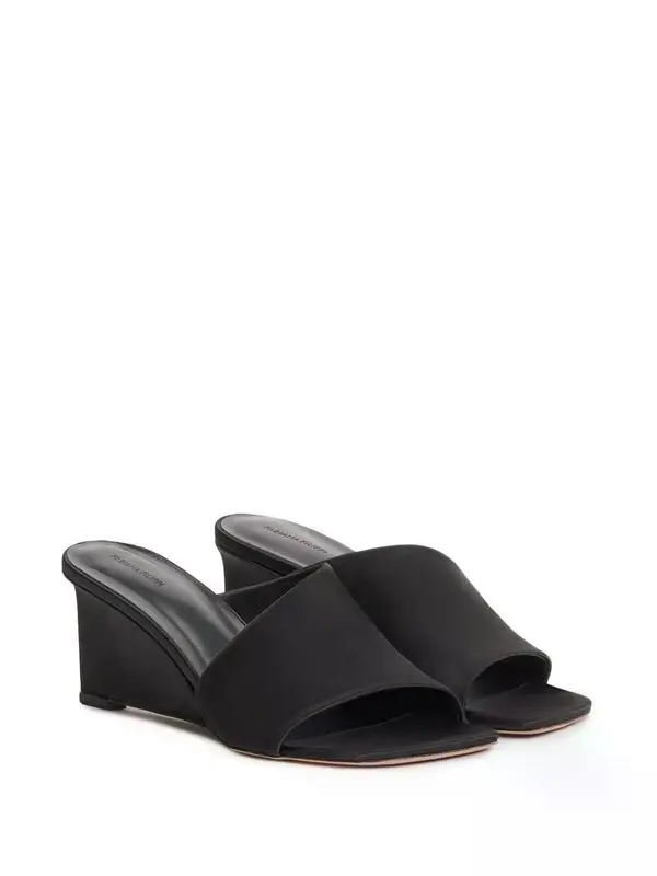 Fabiana Filippi Satin Wedge Sandals
