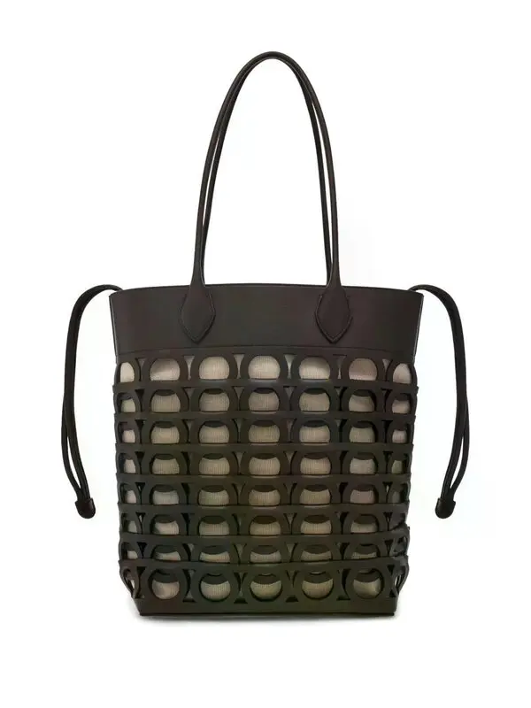 FERRAGAMO Medium Gancini Tote Bag - Brown