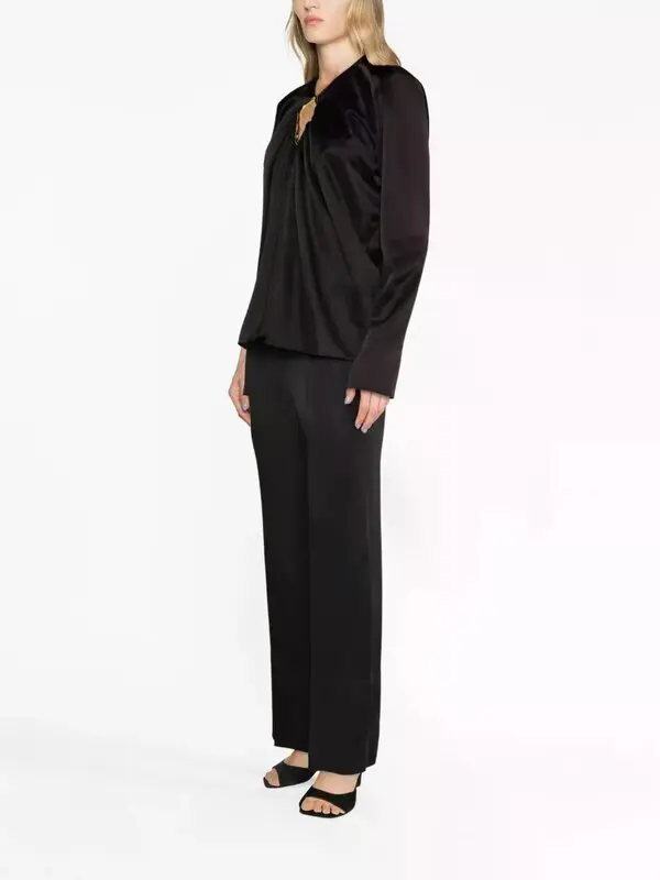 LANVIN Draped Long-sleeved Blouse