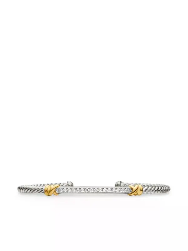David Yurman Petite Helena Diamond Bracelet - Silver