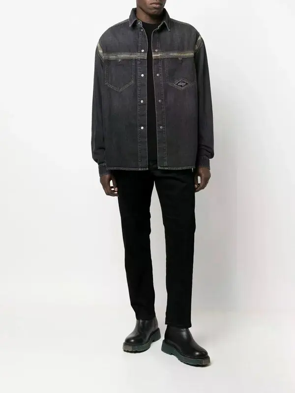 DIESEL® D-hor-fs Camouflage-print Shirt