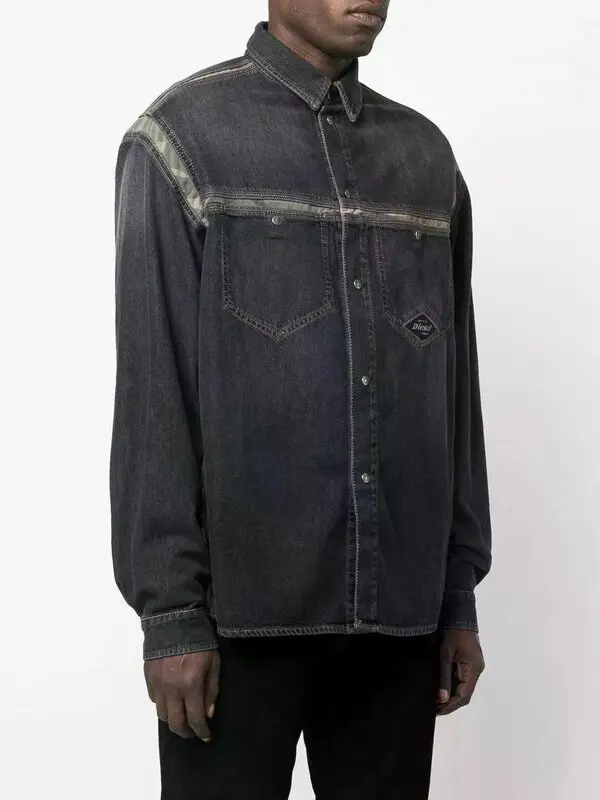 DIESEL® D-hor-fs Camouflage-print Shirt