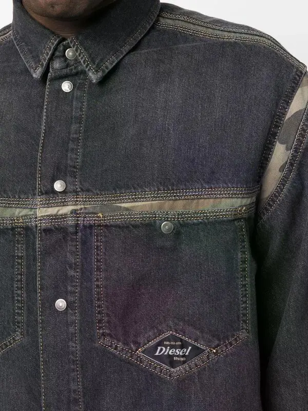 DIESEL® D-hor-fs Camouflage-print Shirt