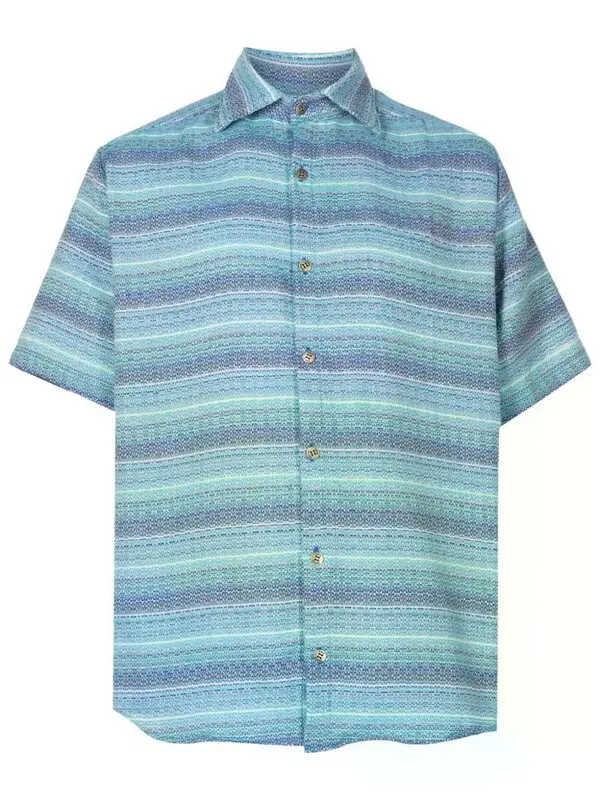 AMIR SLAMA Logo-engraved Jacquard Shirt