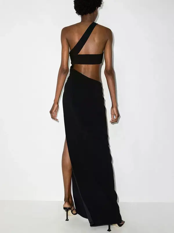 MONOT One-shoulder Cut-out Maxi Dress