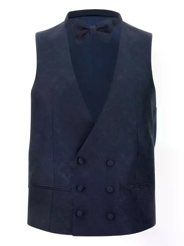 Corneliani Double-breasted Jacquard Waistcoat