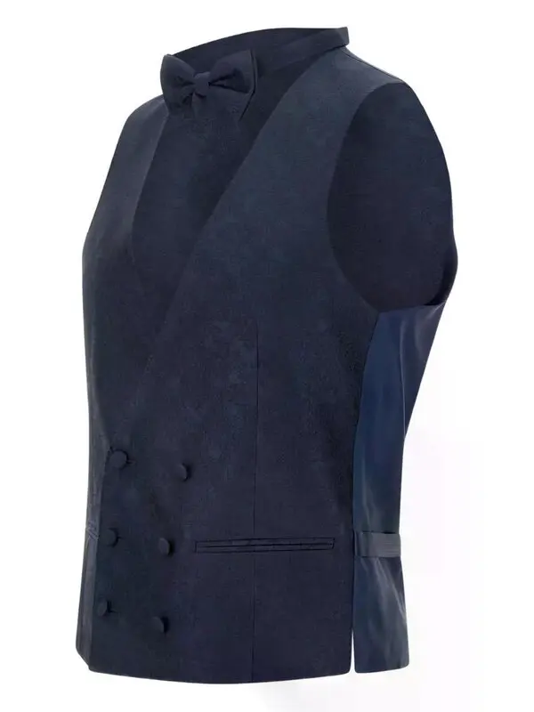 Corneliani Double-breasted Jacquard Waistcoat