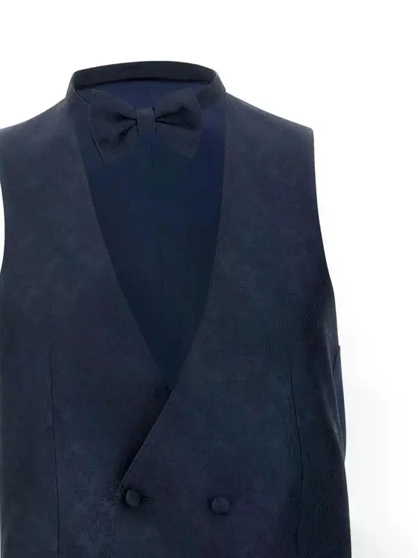 Corneliani Double-breasted Jacquard Waistcoat