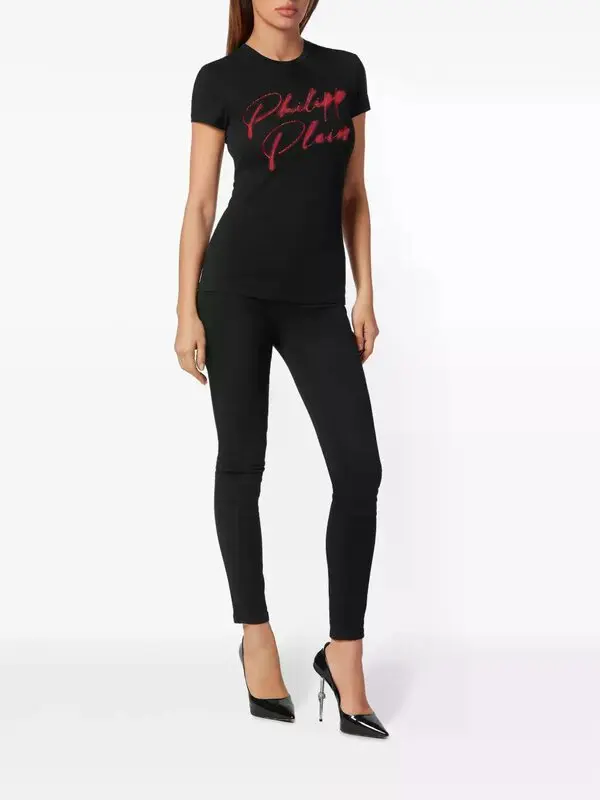 Philipp Plein Crystal-embellished Cotton T-shirt