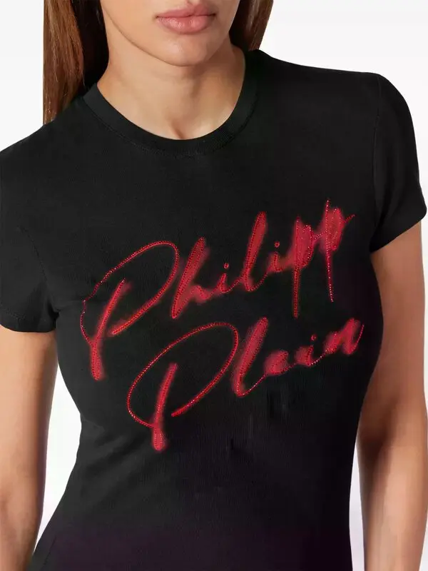 Philipp Plein Crystal-embellished Cotton T-shirt