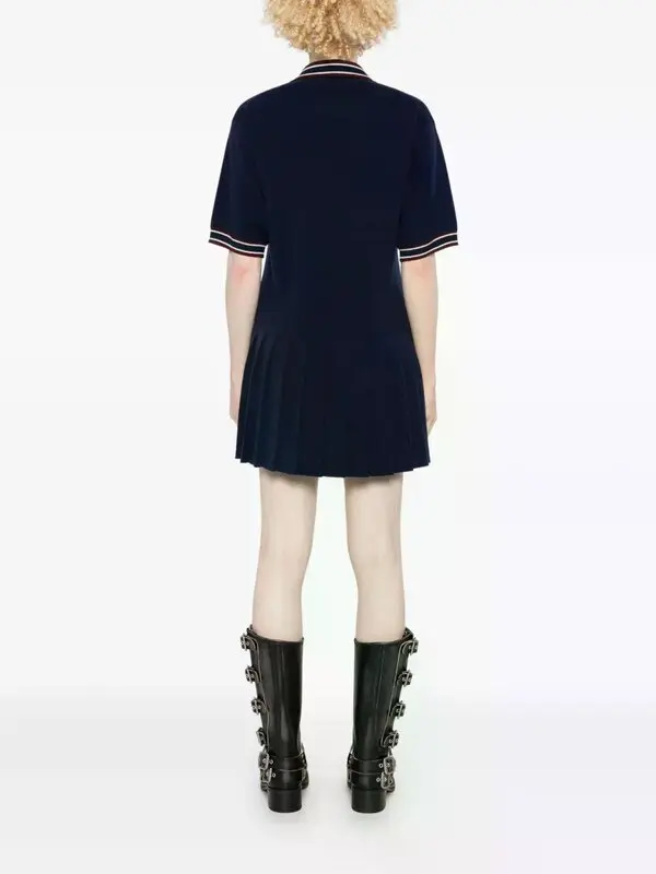 Miu Miu Logo-patch Mini Dress