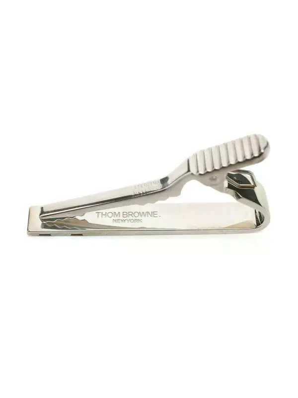 Thom Browne Striped Tie Clip