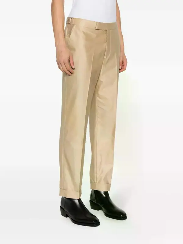 Alexander McQueen Mid-rise Straight-leg Trousers