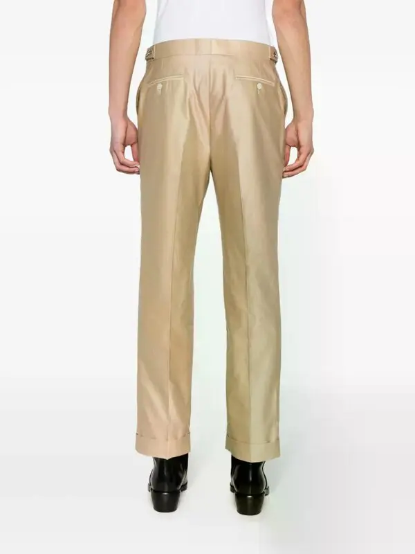 Alexander McQueen Mid-rise Straight-leg Trousers